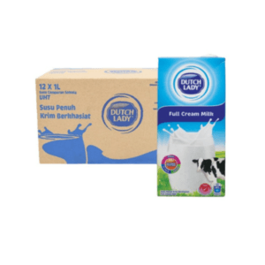 Dutch Lady Pure Farm Full Cream Milk 1L x 12 Boxes - Sindepco